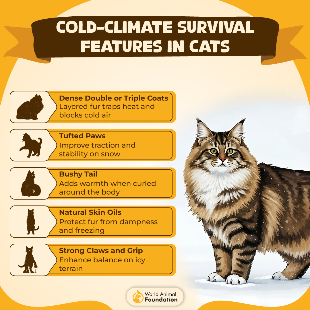 9 Cat Breeds Adapted To Snowy Regions
